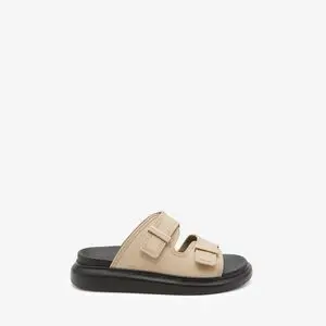 Alexander McQueen Hybrid Slides Beige