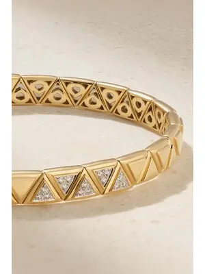 Marina B Triangolini 18-karat Diamond Bangle
