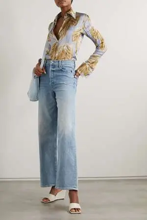 MOTHER Net Sustain The Spinner Skimp High-rise Wide-leg Jeans