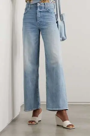 MOTHER Net Sustain The Spinner Skimp High-rise Wide-leg Jeans