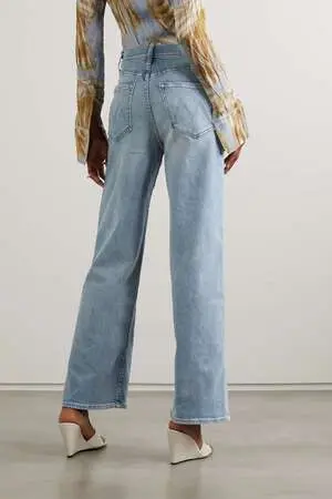 MOTHER Net Sustain The Spinner Skimp High-rise Wide-leg Jeans