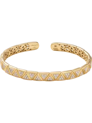 Marina B Triangoli Diamond Bangle - Gold
