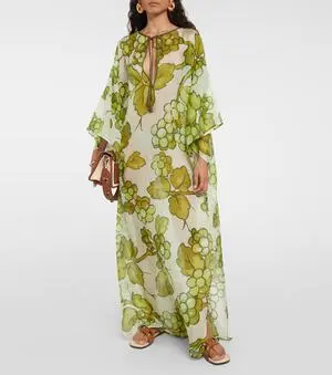 Etro Printed Silk Kaftan