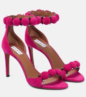 Alaïa La Bombe Suede Sandals