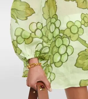 Etro Printed Ramie Tunic - Green