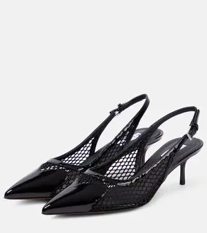 Alaïa Patent Leather Slingback Pumps