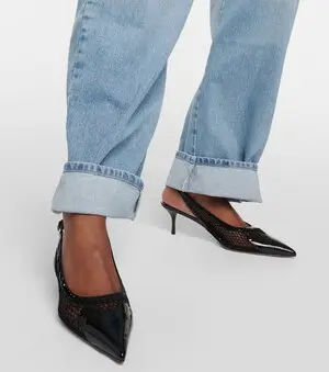 Alaïa Patent Leather Slingback Pumps
