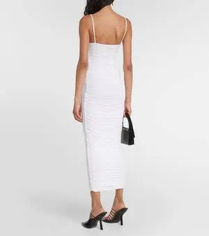 Wardrobe.NYC Ruched Jersey Slip Dress