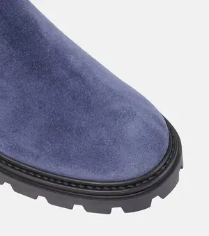TOD'S Suede Chelsea Boots - Blue