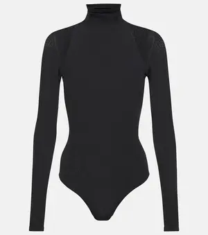 Alaïa Turtleneck Bodysuit - Black