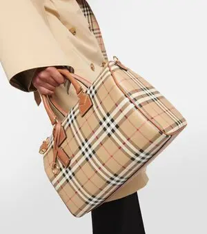 Burberry Check Medium Tote Bag - Multicoloured