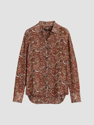 Rag & Bone Antonia Paisley Shirt - Brown Multi