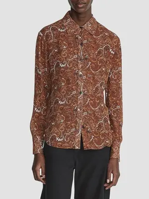 Rag & Bone Antonia Paisley Shirt - Brown Multi