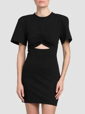 NENSI DOJAKA Cut-out Mini T-shirt Dress