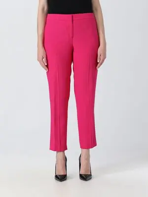 Alexander McQueen Tailored Viscose And Cotton Crepe Pants - Orchid