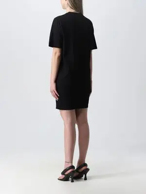 Dsquared2 Cotton "icon" T-shirt Dress - Black