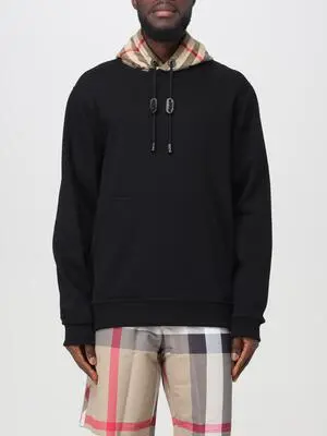 Burberry Cotton Sweatshirt With Check Motif
