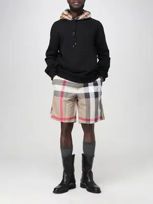 Burberry Cotton Sweatshirt With Check Motif