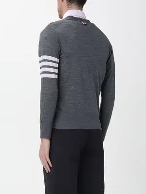 Thom Browne Four-bar Cardigan - Grey