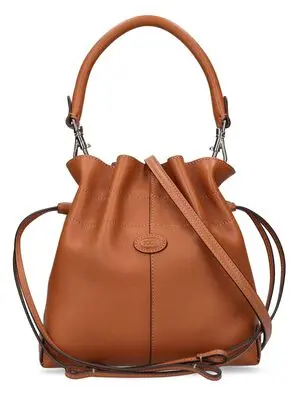 TOD'S TOD'S Mini Dbs Leather Bucket Bag - Brown