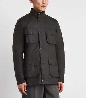 Barbour Hooded Waxed Jacket