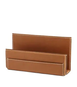 Ralph Lauren Leather Brennan Letter Rack - Brown