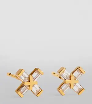 Eva Fehren Exploding X Stud Earrings