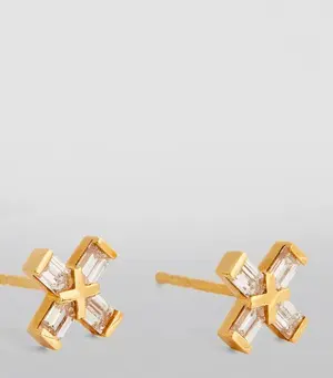Eva Fehren Exploding X Stud Earrings