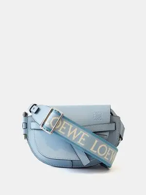 Loewe Loewe - Gate Dual Mini Leather Cross-body Bag - Womens - Light Blue - ONE SIZE Light Blue