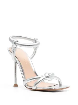 GIANVITO ROSSI Juno 110mm Metallic Sandals