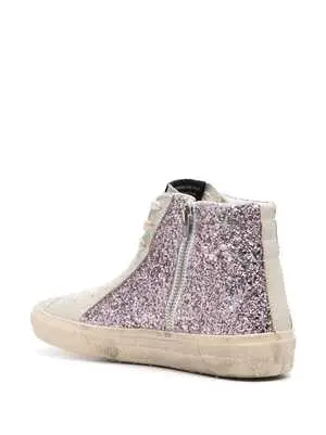 GOLDEN GOOSE Slide Glitter-detail Sneakers - Pink