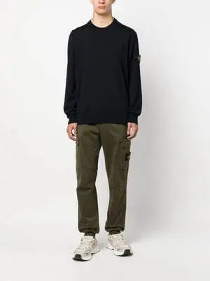 Stone Island Compass-patch Virgin Wool Jumper