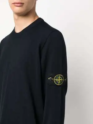 Stone Island Compass-patch Virgin Wool Jumper