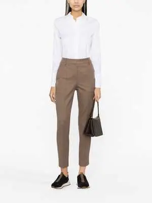 Brunello Cucinelli Slim-leg Stretch-cotton Trousers