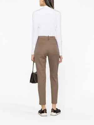 Brunello Cucinelli Slim-leg Stretch-cotton Trousers