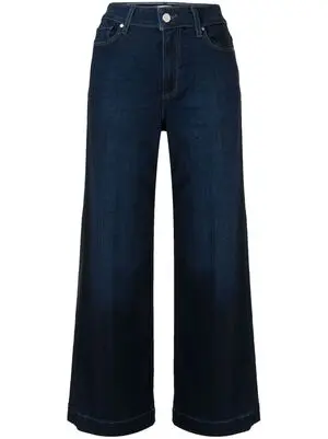 Paige Logo-patch Cropped Jeans
