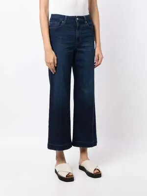 Paige Logo-patch Cropped Jeans