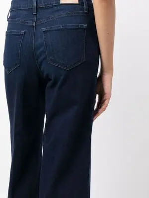 Paige Logo-patch Cropped Jeans