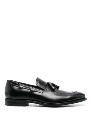 HENDERSON BARACCO Tassel Detail Leather Loafers - Black