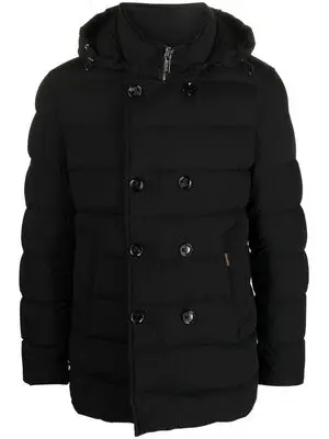 MOORER Long-sleeve Padded Down Jacket - Black