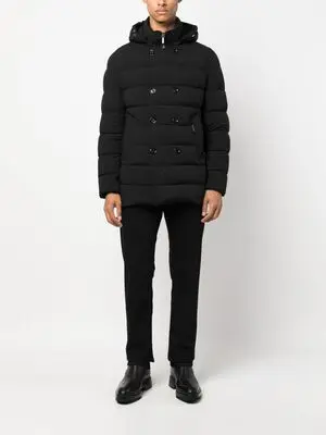 MOORER Long-sleeve Padded Down Jacket - Black