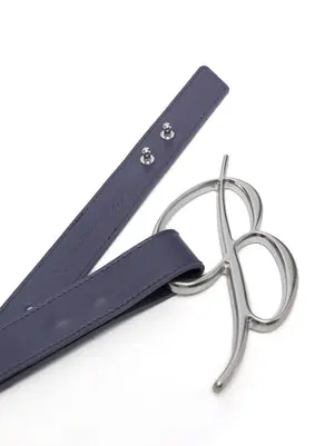Blumarine Logo-buckle Leather Belt