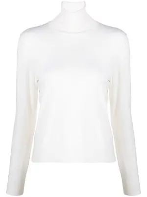 P.a.r.o.s.h Rollneck Wool-cashmere Blend Jumper - Neutrals