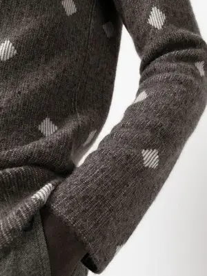 Giorgio Armani Diamond-jacquard Crew-neck Jumper
