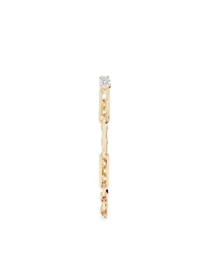 Yvonne Léon 18k Yellow Diamond Solitaire Chain Drop Earring - Gold