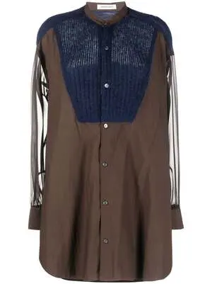 Undercover Panelled Poplin Shirt