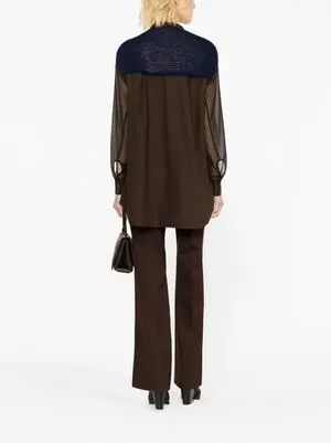 Undercover Panelled Poplin Shirt