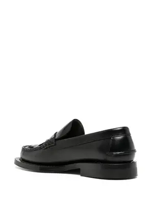 Hereu Nombela Leather Loafers - Black