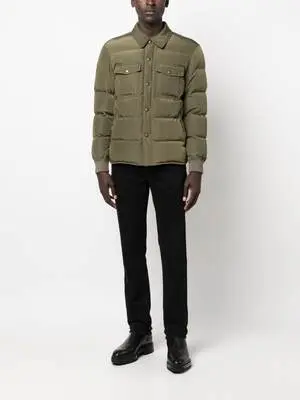 TOM FORD Techno Ottoman Padded Jacket - Green