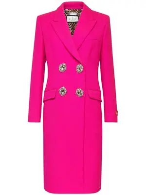 Philipp Plein Crystal-embellished Wool Coat